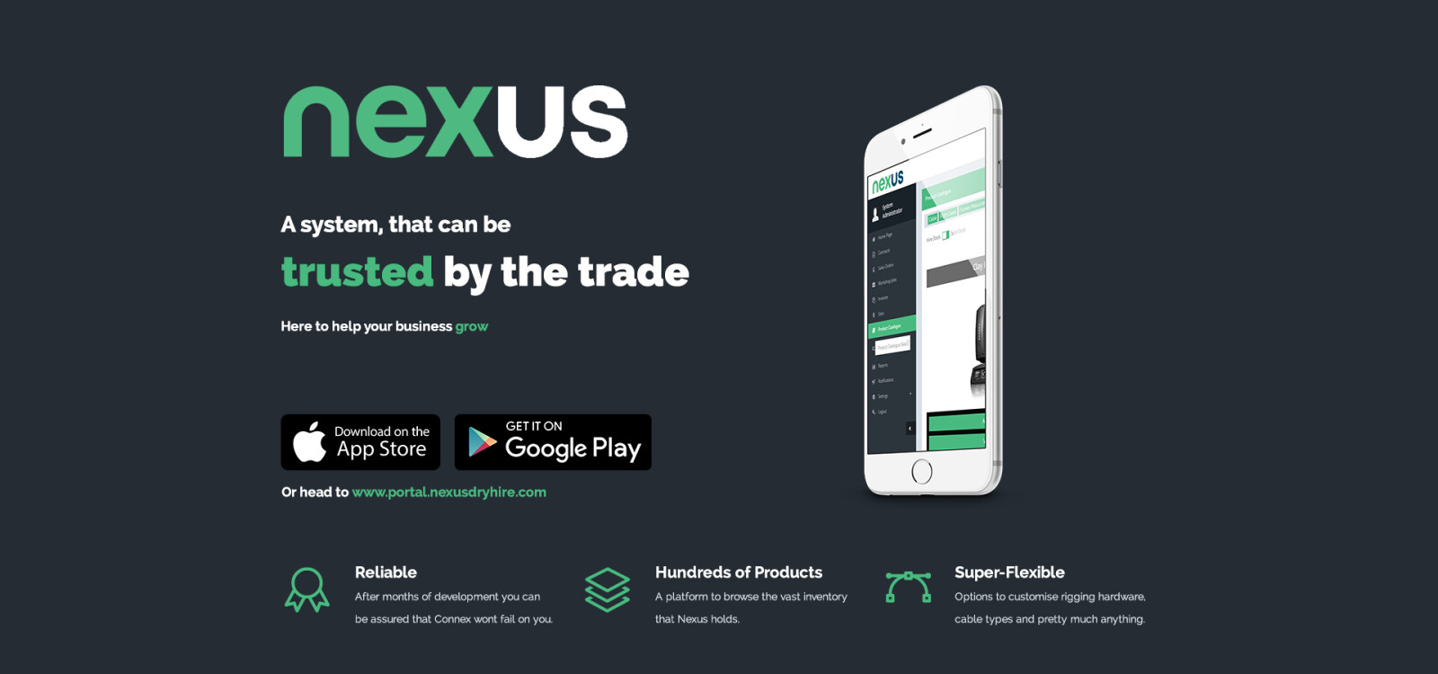 Nexus Dry Hire - News - Nexus goes live with new online portal